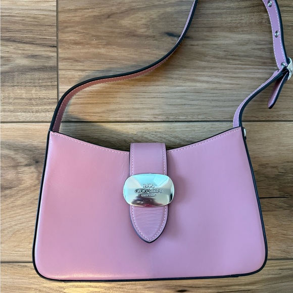 Coach | Bags | Coach Light Pink Leather Shoulder Bag | Poshmark